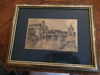 Quadro- Litografia Porta Portello Padova anno 1981