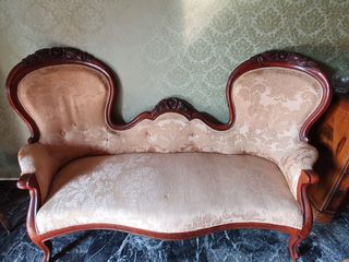 Antiquariato Salotto antico Luigi Filippo+poltrona