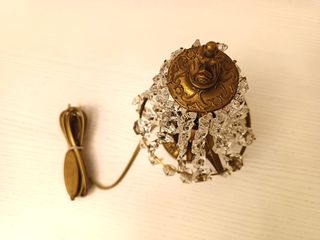 Abat jour singola vintage colore oro