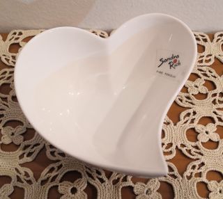 Ciotola in porcellana a forma di cuore Sandra Rich