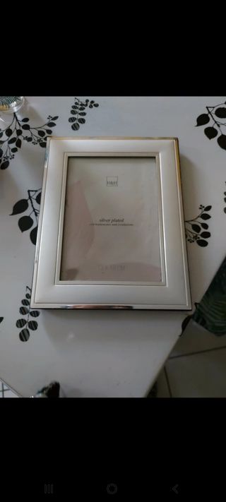 cornice per foto in argento anto ossidazione