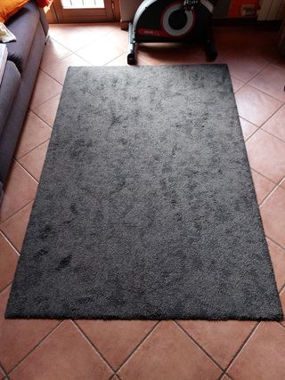 Tappeto soggiorno grigio pelo corto 133x195