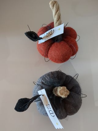 2 zucche fatte a mano 