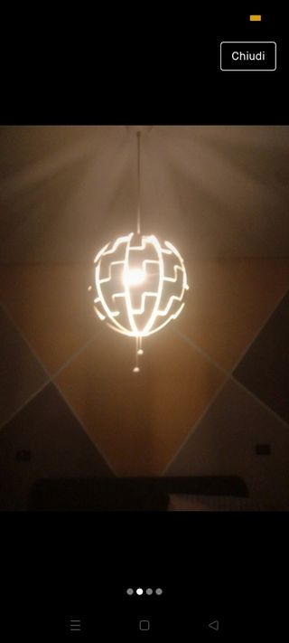 lampadario palla Ikea 