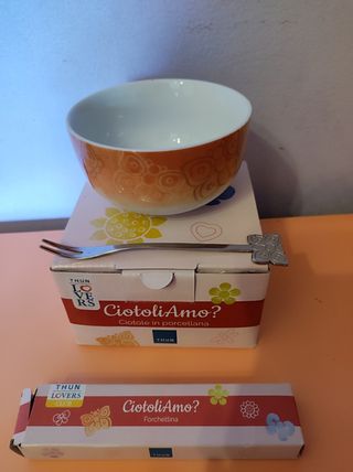 Ciotola Thun Farfalla+ forchettina farfalla