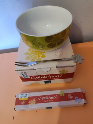 Ciotola Thun Fiore + forchettina Fiore