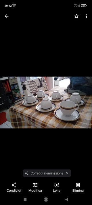 6 tazze da tè in porcellana Bavaria 