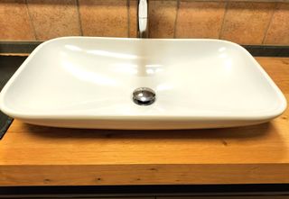 Lavabo bagno Arcom appoggio W012 ceramica bianco