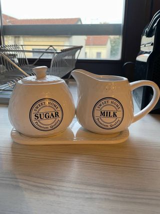 Coppia zuccheriera + latte Maison di Monde