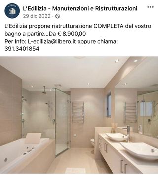 Ristrutturazione COMPLETA bagno