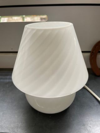 Lampada bianca tipo Murano