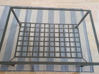 Tavolino ferro e vetro