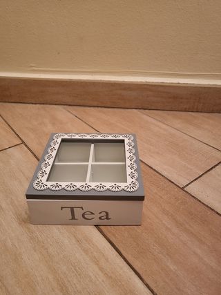 scatola in legno porta tisane o tea 