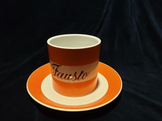 tazza colazione personalizzata con nome Fausto 