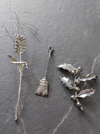 3 oggetti argento come da foto