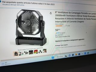 Nuovo Ventilatore da Campeggio