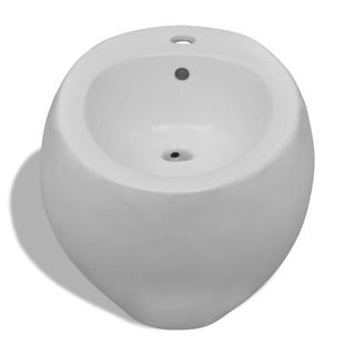 Bidet a sospensione in ceramica bianca