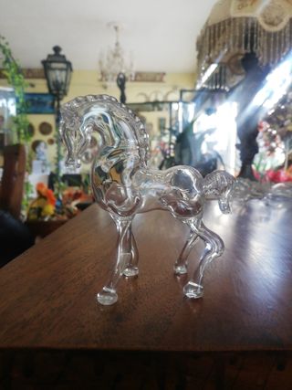 cavallo in vetro soffiato vintage 