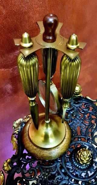 Antico set da scrivania con lente di ingrandimento