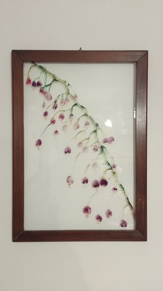 Dipinto su vetro incorniciato