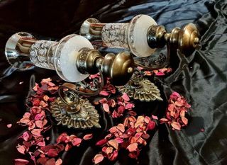 appliques + paralumi vetro sabbiato e serigrafato