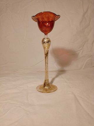 calice decorativo vetro soffiato di Murano