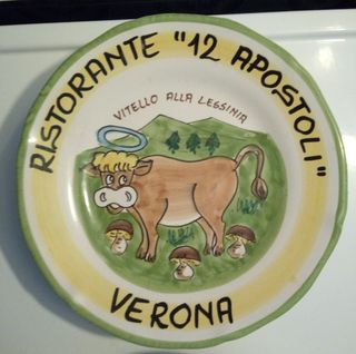 Piatto Decorativo Ristorante 12 Apostoli Verona