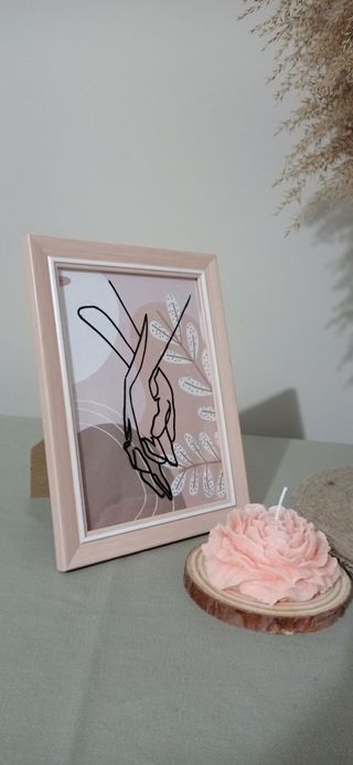 cornice con Skyline delle mani