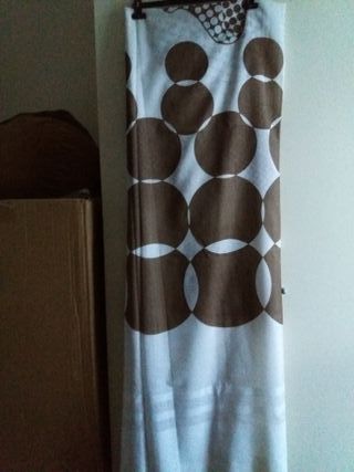 Tenda soggiorno camera letto salone bianco marrone