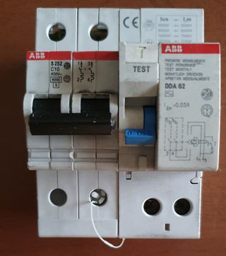ABB magnetotermico S 252 C10 differenziale DDA 62