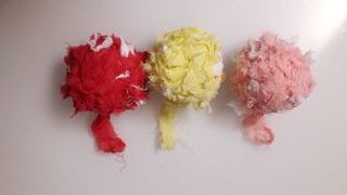 Palline in cotone natalizie vetrina natale addobbo