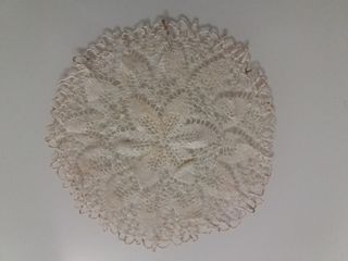 centro centrino sotto oggetti cotone uncinetto