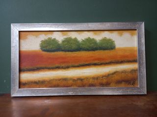 Dipinto ad olio 20x40 paesaggio moderno 