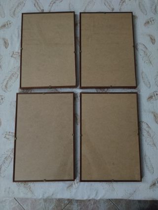 Quattro cornici in legno