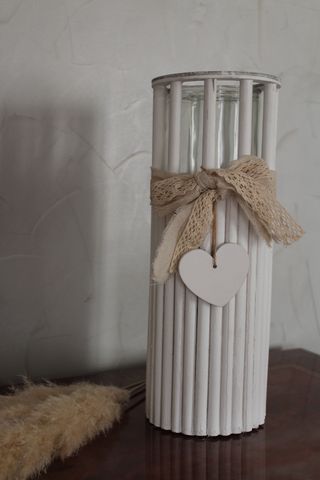 portacandele stile shabby chic 