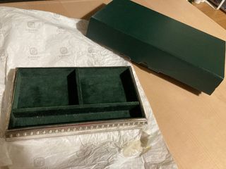 Porta penne da scrivania argento 