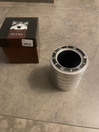 Portapenne ghiera resina argento