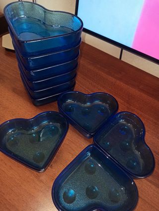 12 ciotoline vetro blu