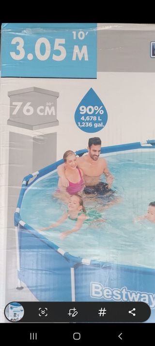 Piscina Bestway nuova con filtro a pompa incluso