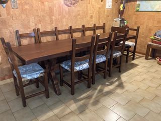 Taverna Completa in Legno Rovere Massiccio
