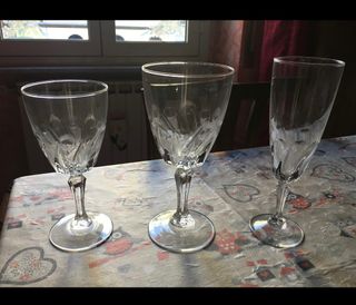 Servizio calici intarsiati 