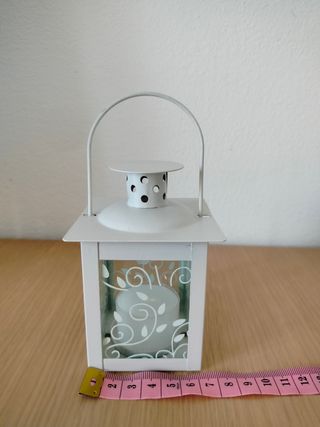 Lanterna bianca portacandela