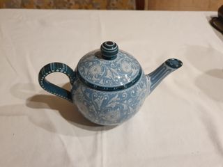 Antica Teiera Ceramica Mengaroni Dipinta MAP