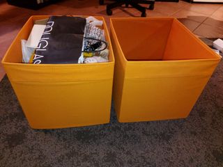 Set di due contenitori Dröna per Kallax arancione