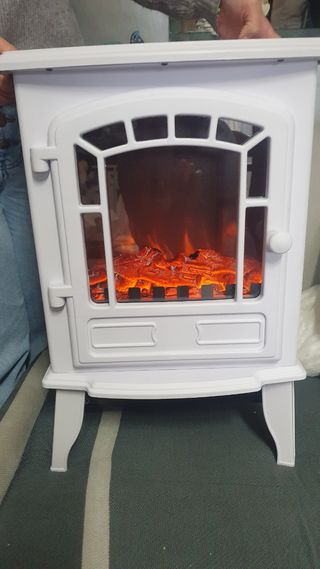 caminetto elettrico bianco 2000w