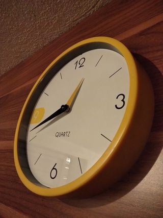Orologio da parete 25 cm (Giallo)