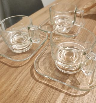 Set da caffè di vetro