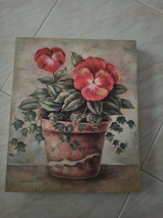 Quadro dipinto 25x30x3