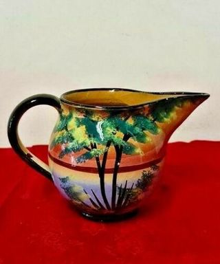 Brocca in terracotta smaltata ambito marino 