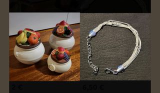 set vasi e bracciale